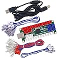 Amazon.com: SJ@JX Arcade DIY Kit LED USB Encoder Board Zero Delay Arcade Controller Joystick ...