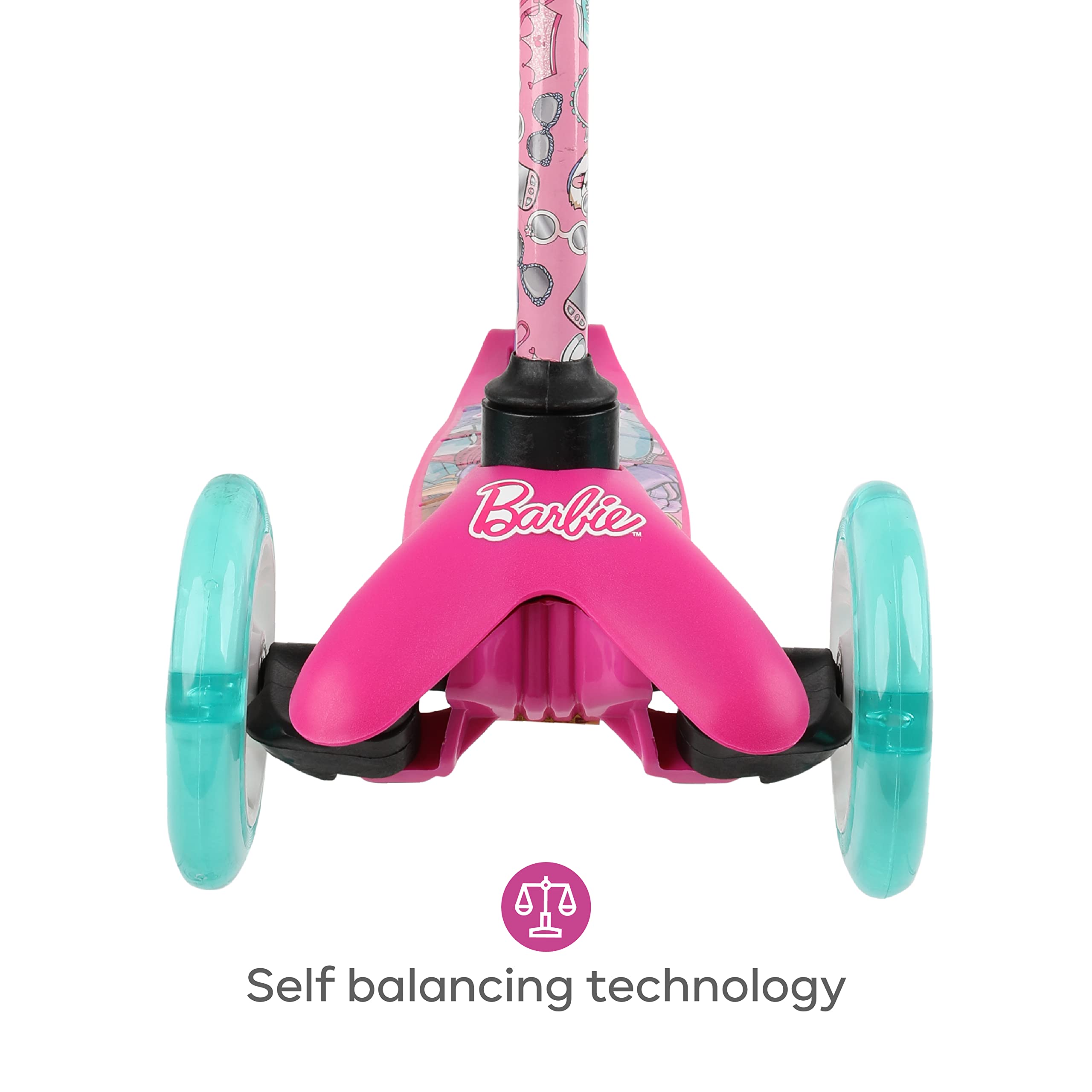 Mua Barbie Self Balancing Kick Scooter with Light Up Wheels, Extra Wide ...
