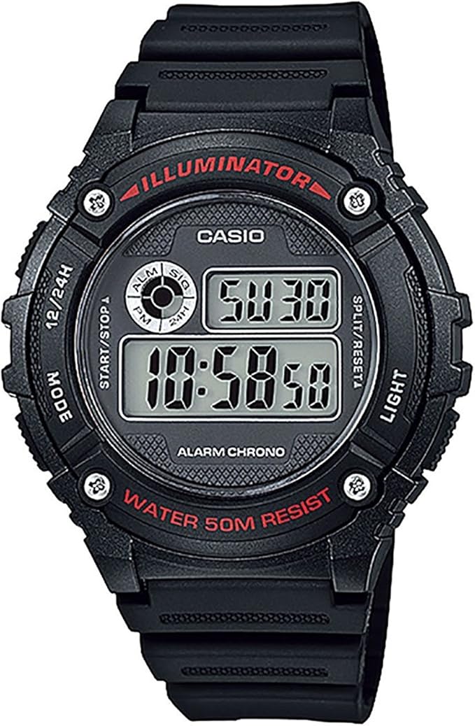 Amazon | CASIO BASIC DIGITAL カシオ ベーシック デジタル W-216H-1A [並行輸入品] | 並行輸入品・逆 ...