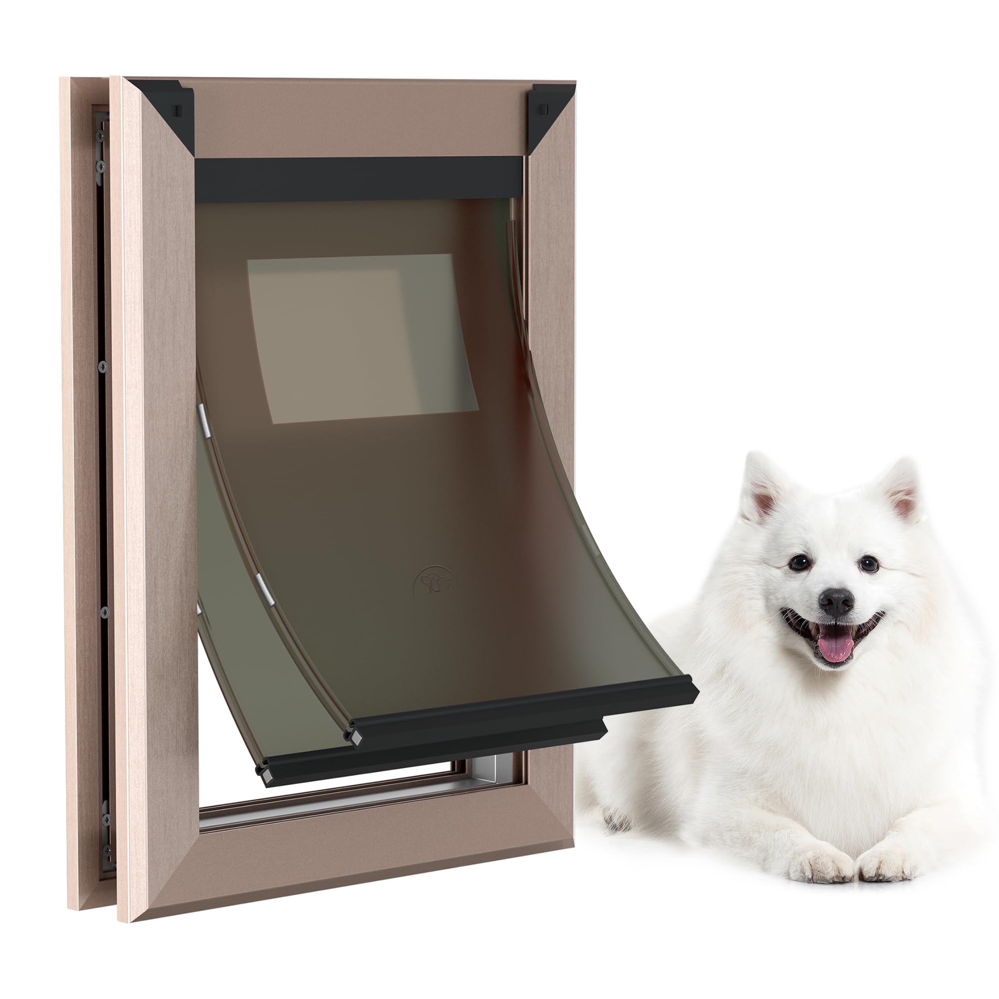 MAVRICFLEX Weatherproof Dog Door with Double Sliding Lock Panel, Energy ...