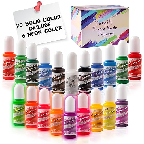 Resin Color Pigment - 20 Color Epoxy Resin Pigment, Resin Dye, High ...