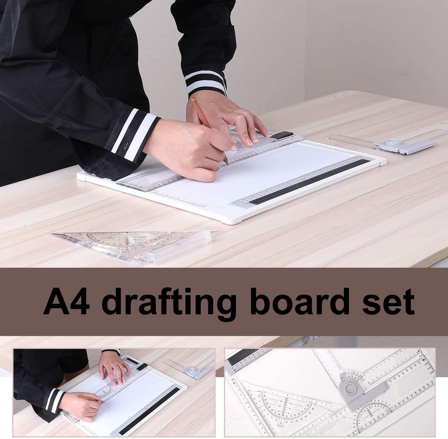 Jinsihou A4 Drawing Board Set Metric System 38x30cm Technical Drafting ...