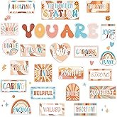 Amazon.com: ZOIIWA 12 Retro Groovy Classroom Decorations Posters Groovy ...