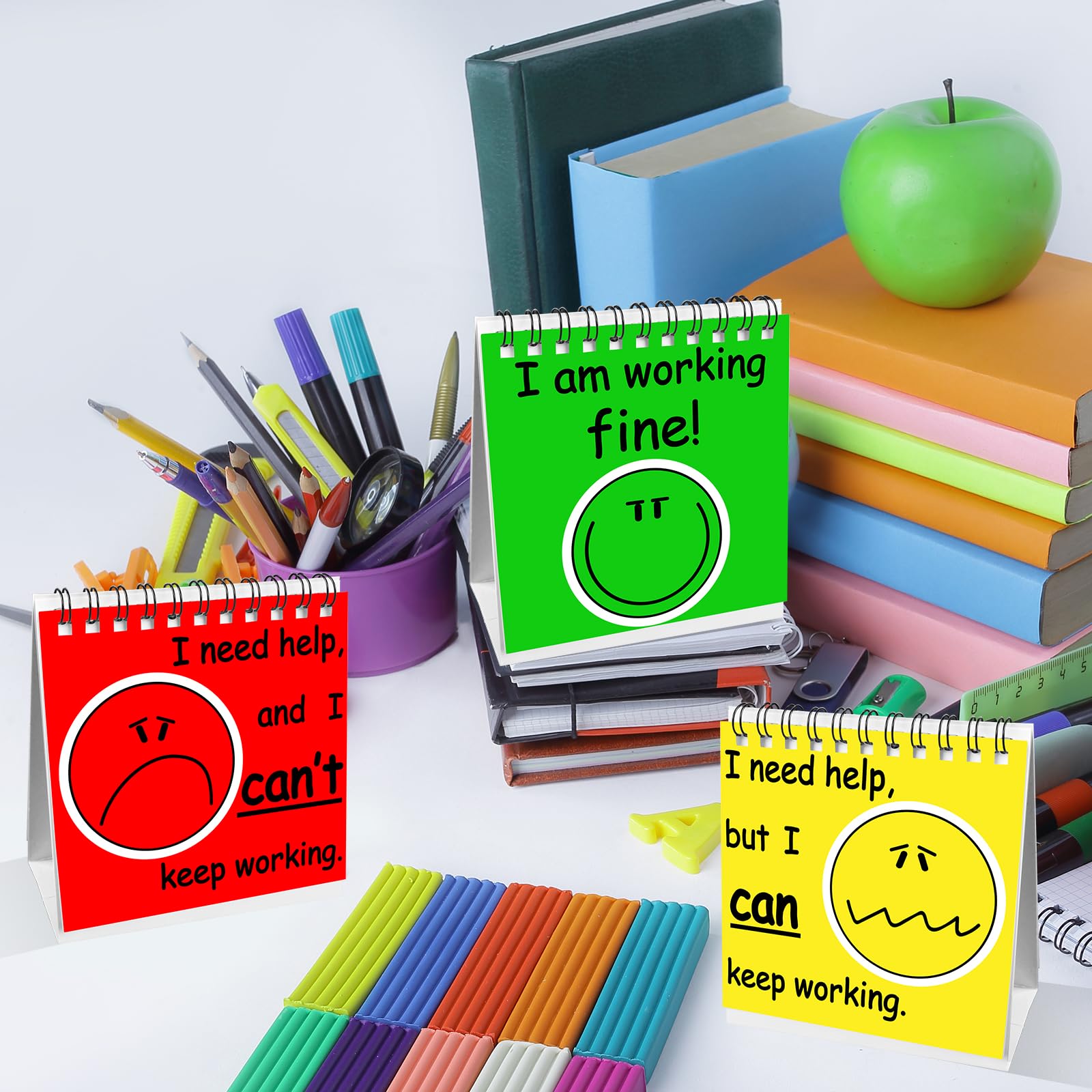 Mua 24 Pcs I Need Help Mini Flip Chart Signs for Students,Self ...