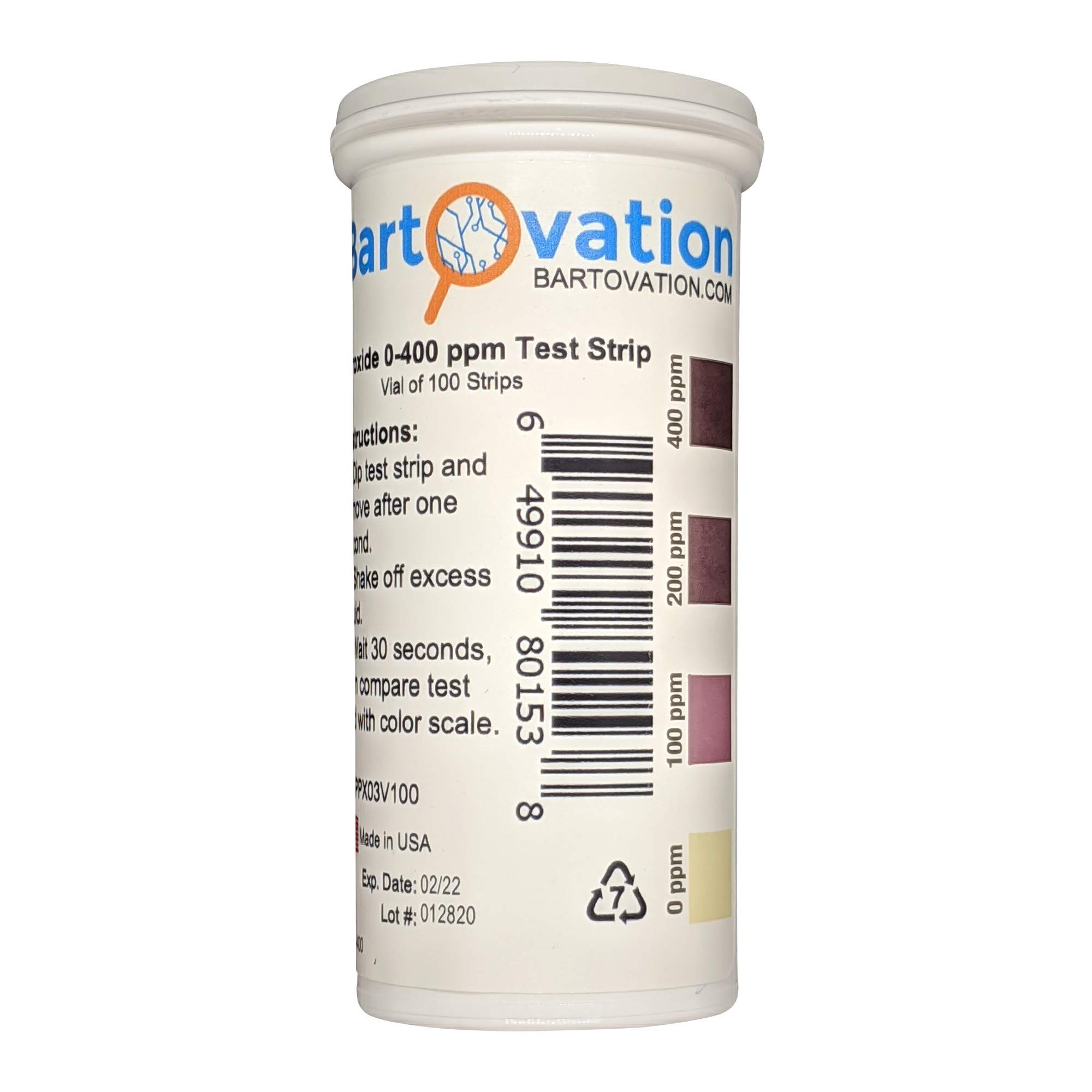 Mua Hydrogen Peroxide H2O2 Test Strips, 0-400 ppm [Vial of 100 Strips ...