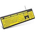 Amazon.com: XDL-POWER Large Print Computer Keyboard,Wired USB Keyboard ...