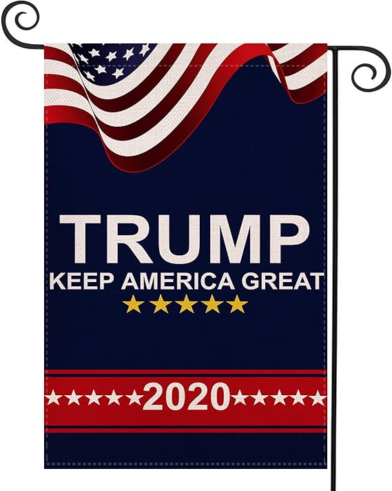 Amazon.com : Lifesmells Donald Trump Garden Flag - Keep America Great ...