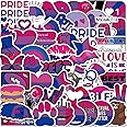 Amazon.com: Bisexual Pride Stickers,LGBT Bi Pride Vinyl Stickers ...