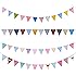 Amazon.com: 10M/32 Feet 36 PCS Lovely Triangle Bunting Flag Banner ...
