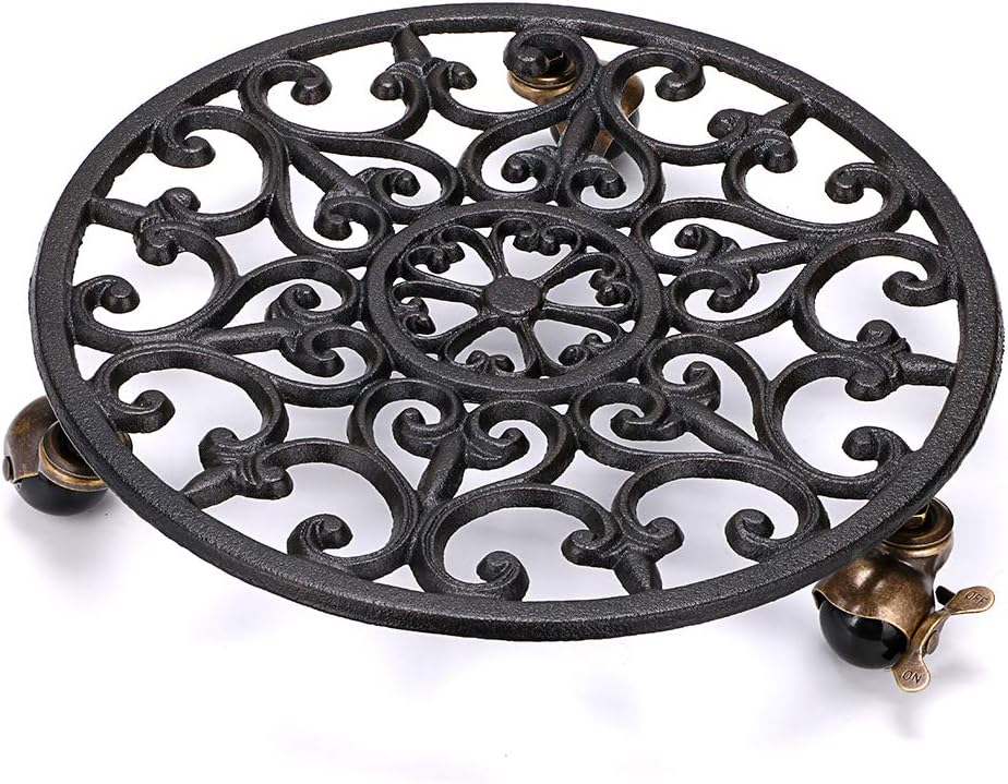 Amazon.com: Skelang Plant Stand Diameter 14.6”, Cast Iron Planter ...
