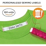 100 Personalised Iron-on Fabric Labels to Mark Your Clothes. Gentle ...