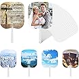 Amazon.com: 24 Pcs Sublimation Fans Blank, Church Fans Handheld Set ...