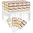 Amazon.com: Jucoan 24 Pack Cake Push up Pop Containers with Lids and 20 ...