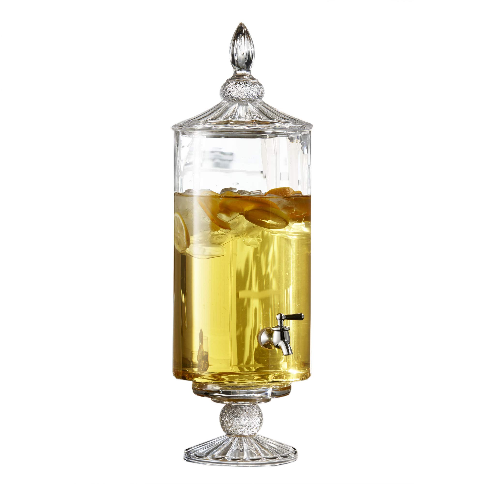 Fifth Avenue Crystal Westchester Optic Beverage Cold Drink Dispenser w ...