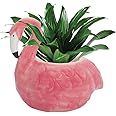 Amazon.com : Streamline Ceramic Flamingo Planter Pot : Patio, Lawn & Garden