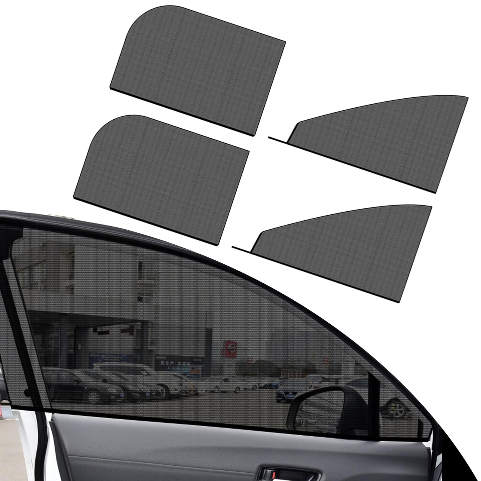gunhunt 4 Pack Car Side Window Shades, 26.3In x 27.5In Front Side ...