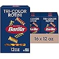 Amazon.com : Barilla Tri-Color Rotini Pasta, 12 oz. Box (Pack of 16 ...