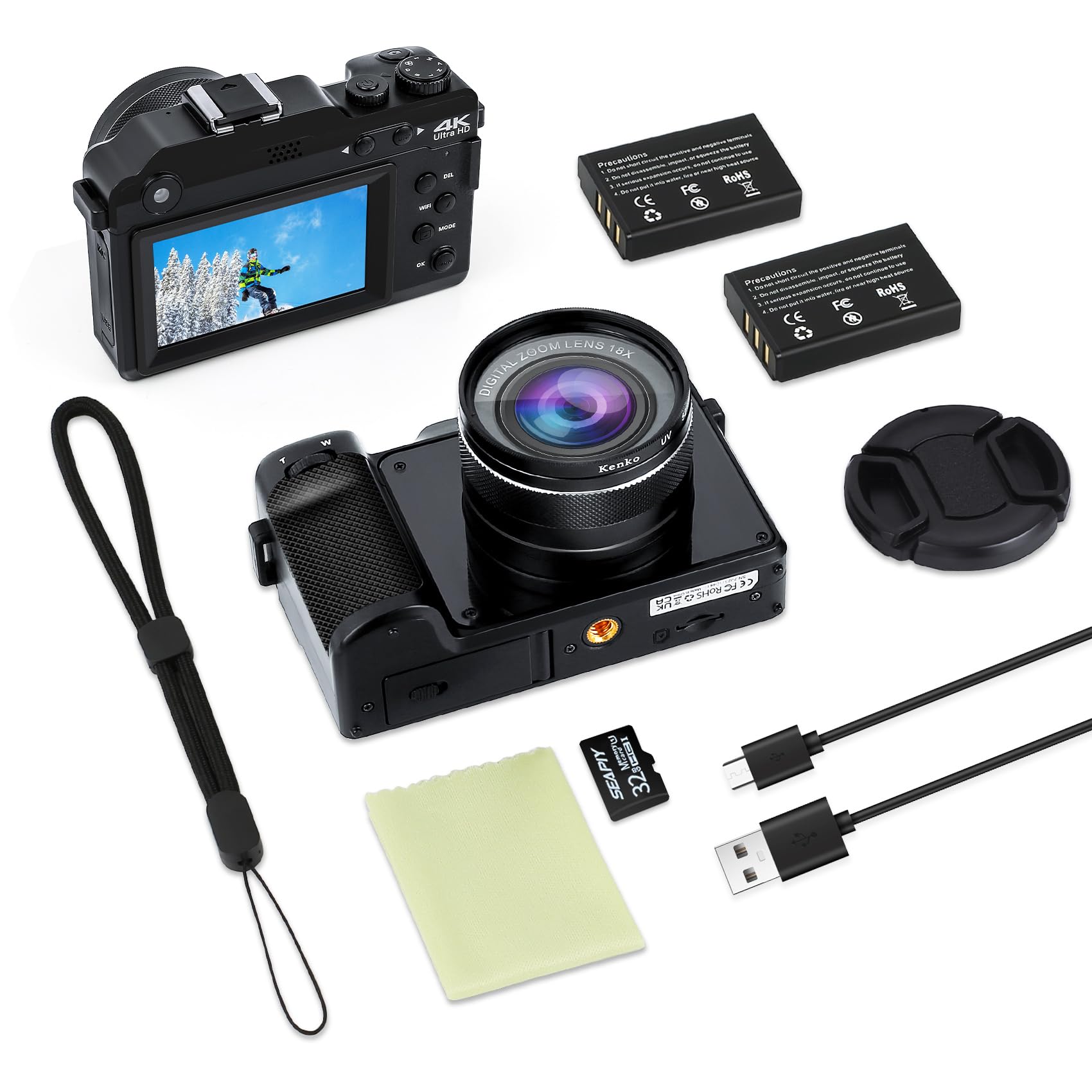 Mua Digital Camera, 4K Digital Camera, 56 Megapixels, Autofocus, Image ...