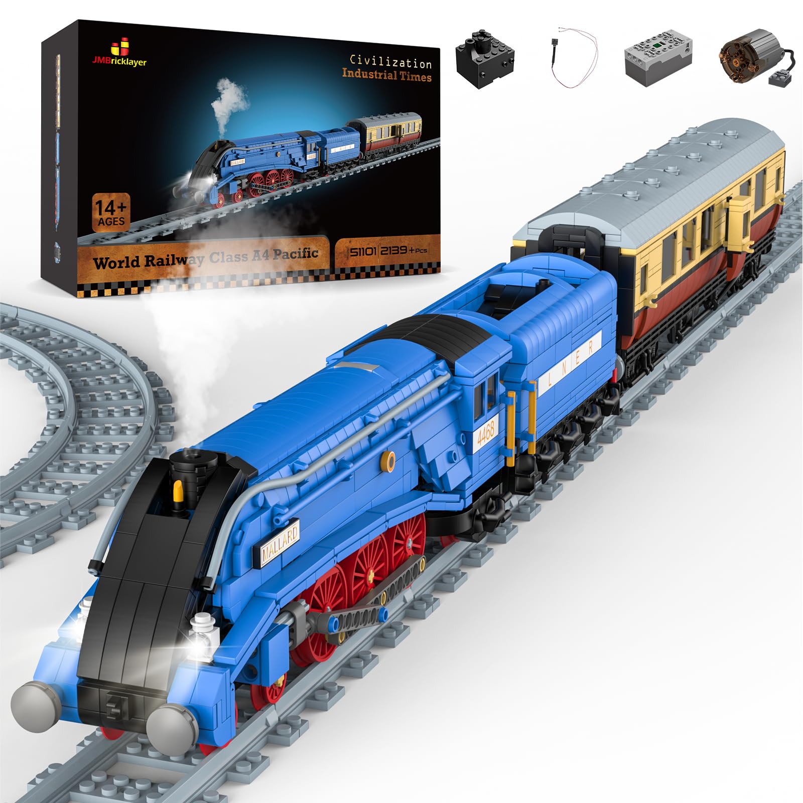 Mua JMBricklayer Steam Train Building Blocks Sets for Adult, Remote ...