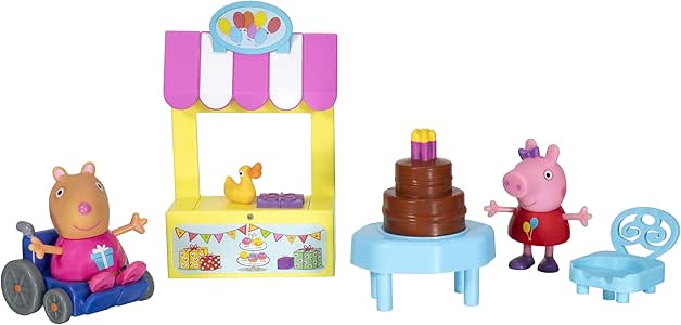 Peppa Pig Perfect Birthday Party Playtime Set – Features 2 Character ...