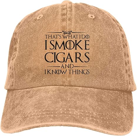 That's What I Do I Smoke Cigars and Know Unisex Classic Vintage Washed ...