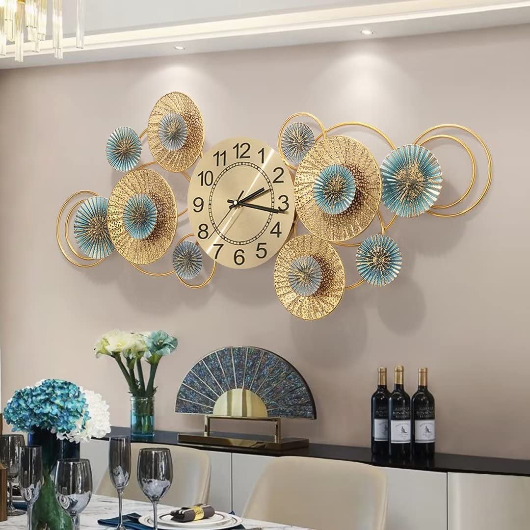 Mua Large Wall Clock 36 Inch Metal Modern Silent No-Ticking Wall Clocks ...