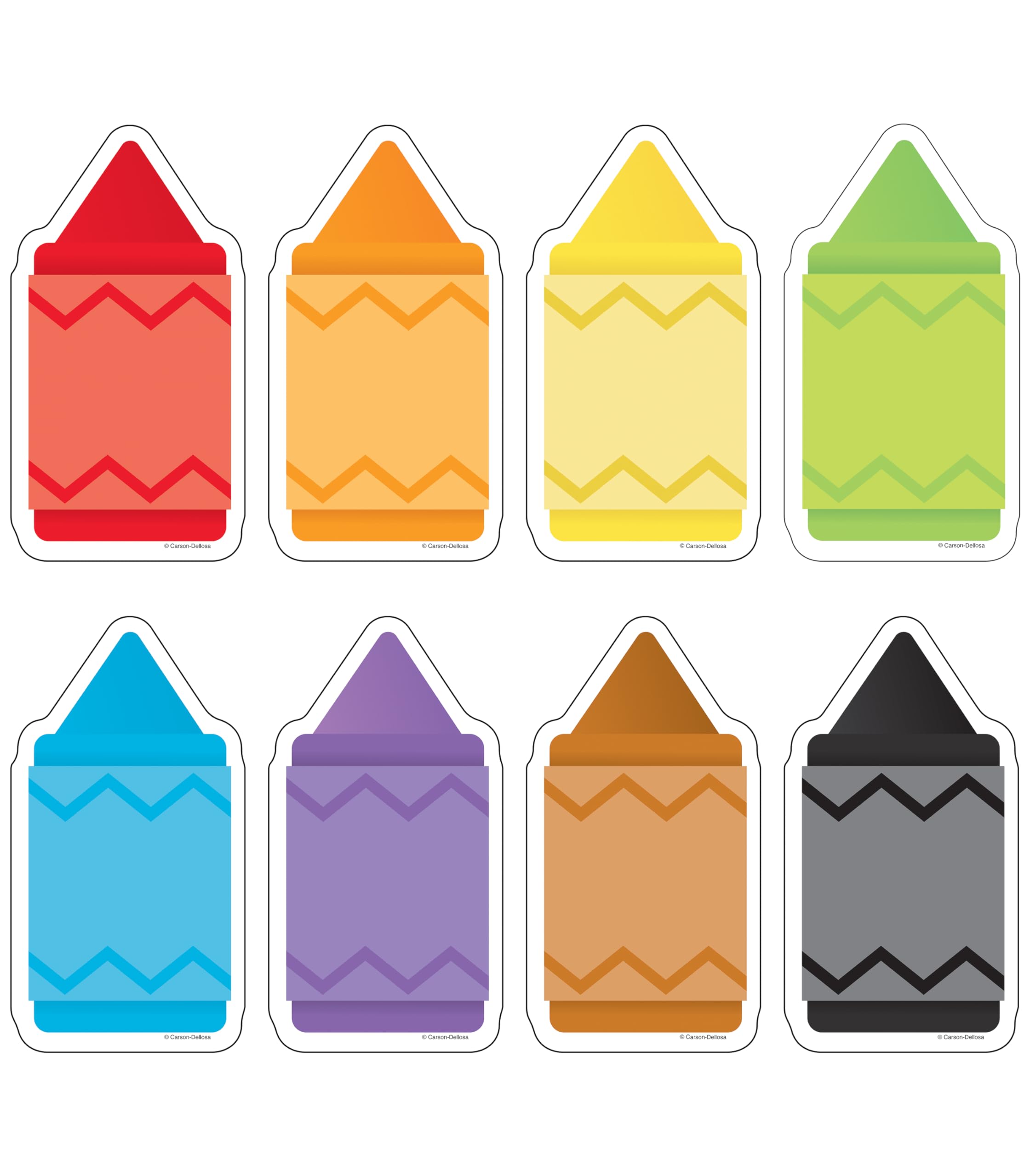 Mua Carson Dellosa 48-Piece Crayon Bulletin Board Cutouts, Large ...