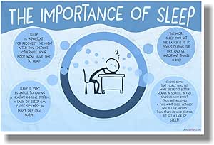 Amazon.com: The Importance Of Sleep - NEW Health and Safety POSTER ...