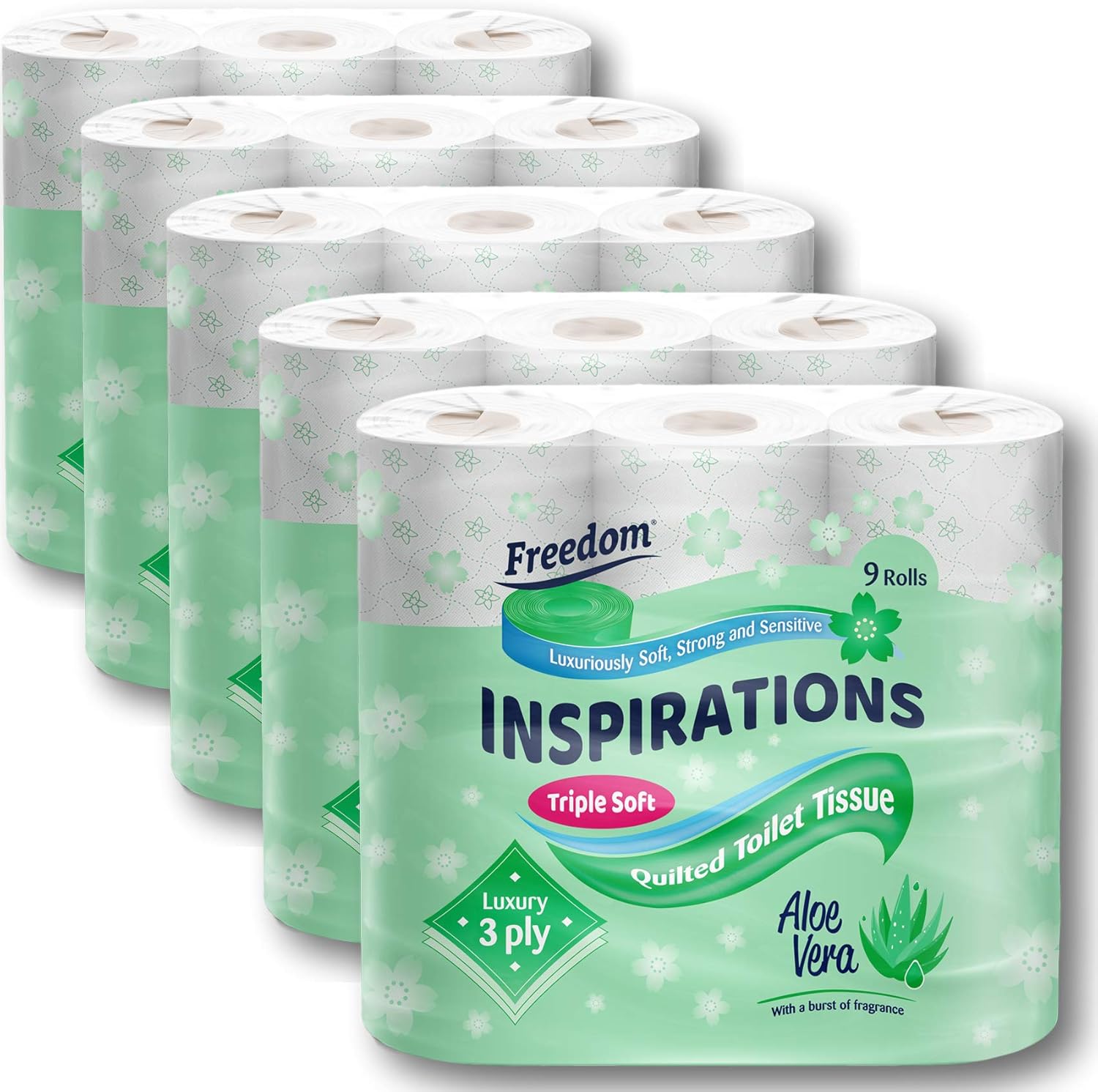 Freedom Inspirations 3Ply Quilted Toilet Tissue Pack – Aloe Vera 45 ...
