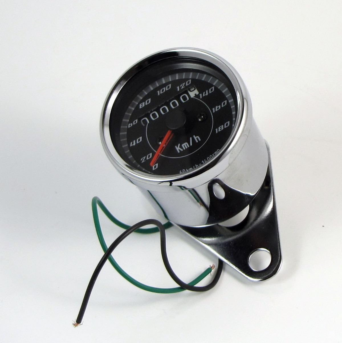 Motorcycle Classic Dual LED Odometer Speed Speedo Meter Gauge 60mm ...