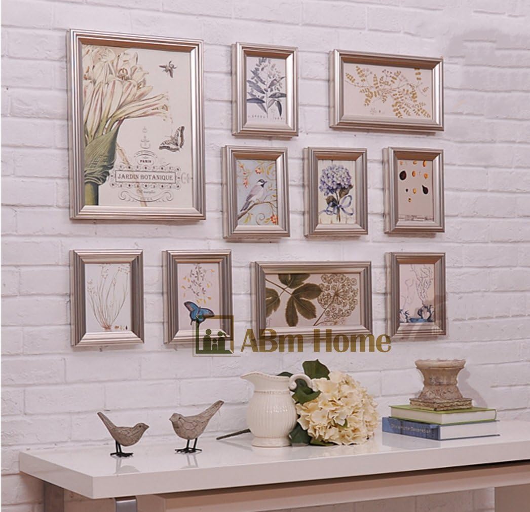 ABM Home RD10 Champagne Multi Picture Frame Set, Photo Frame, Wall ...