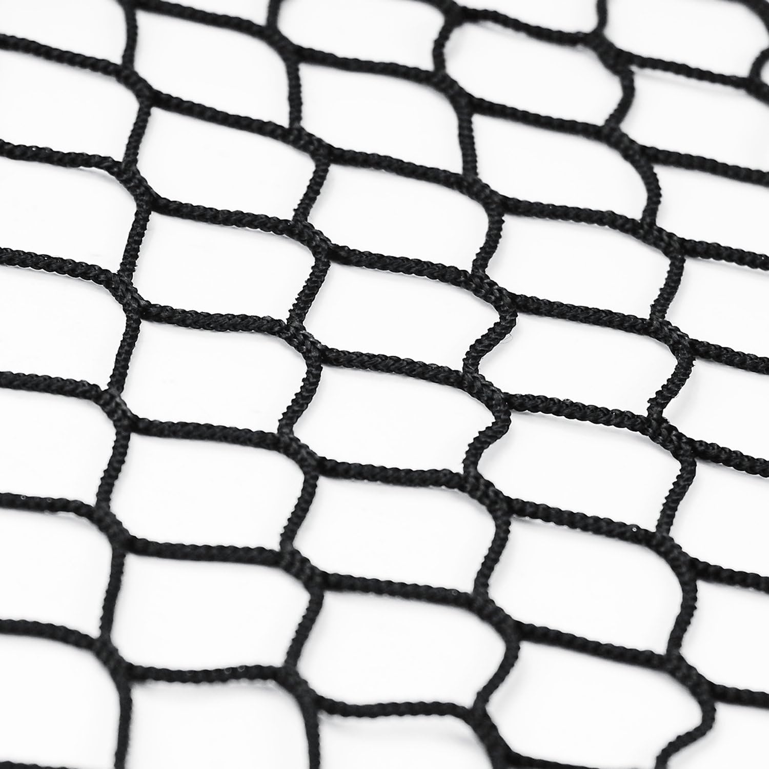 KUWAN Universal Cargo Net Flexible Black Nylon Mesh Car Rear Trunk ...