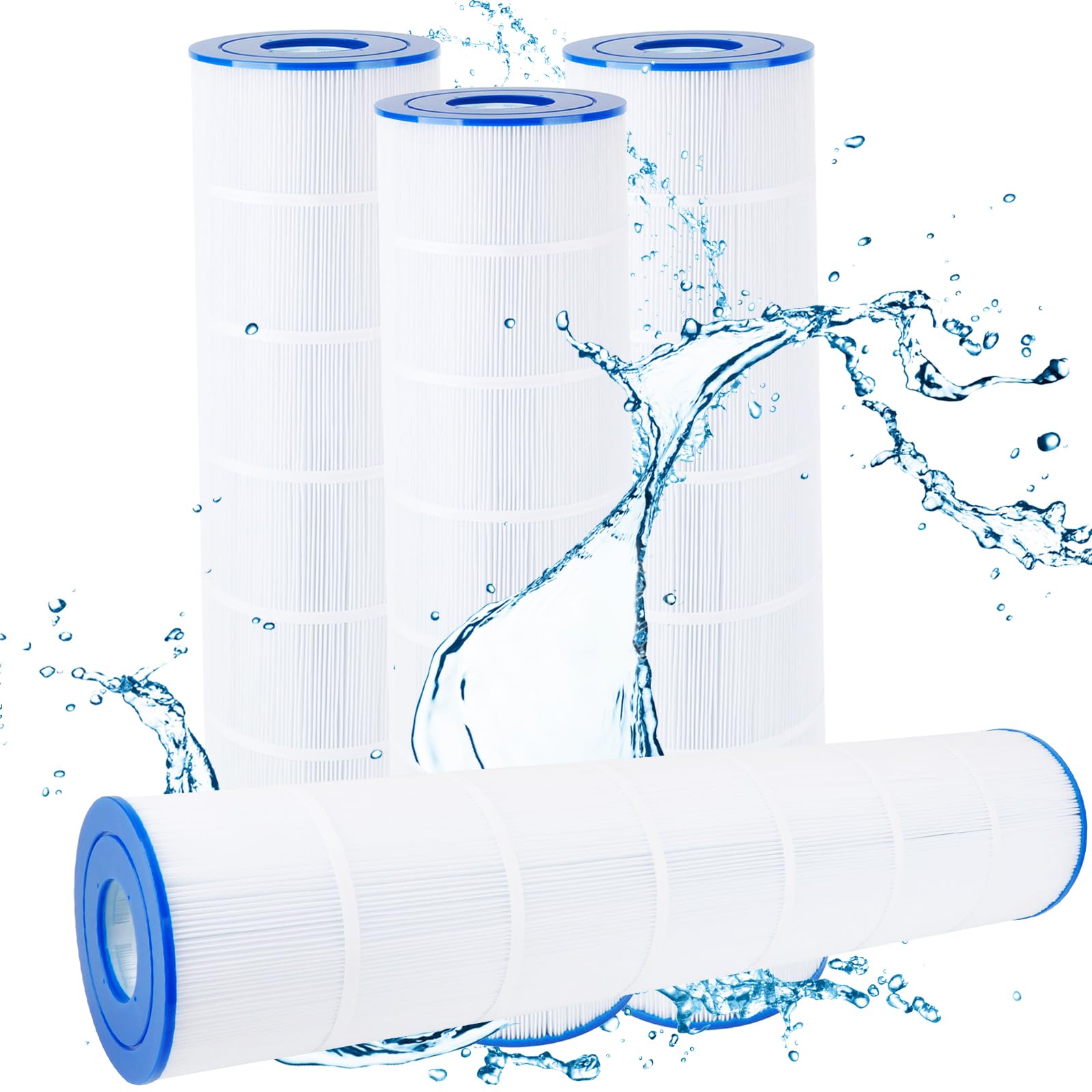 Pellucid 4 Pack C-7482 Pool Filter Compatible with Jandy CL580, CV580 ...