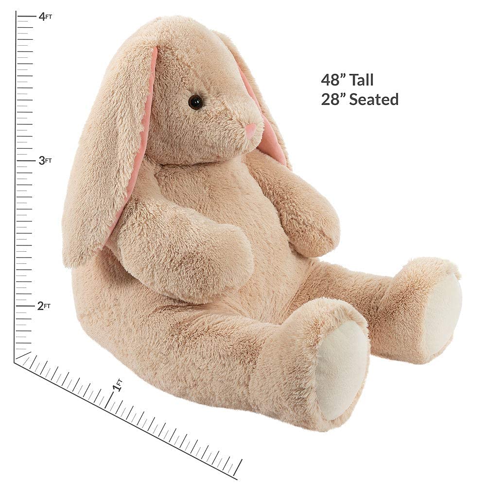 Mua Vermont Teddy Bear Giant Stuffed Bunny - Big Stuffed Animal, Tan, 4 ...