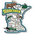 Amazon.com: Minnesota Jumbo State Magnet by Classic Magnets, 3.4" x 3.8 ...
