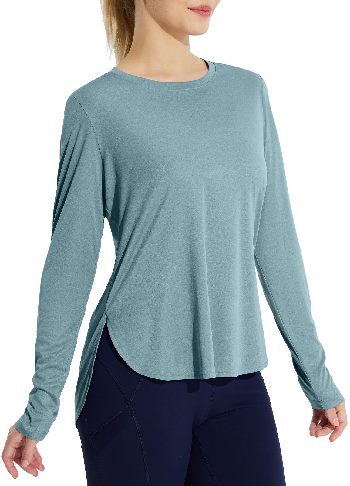 baleaf Women's Sun Shirts UPF 50+ Long Sleeve Hiking Tops Lightweight Quick Dry UV Protection ...