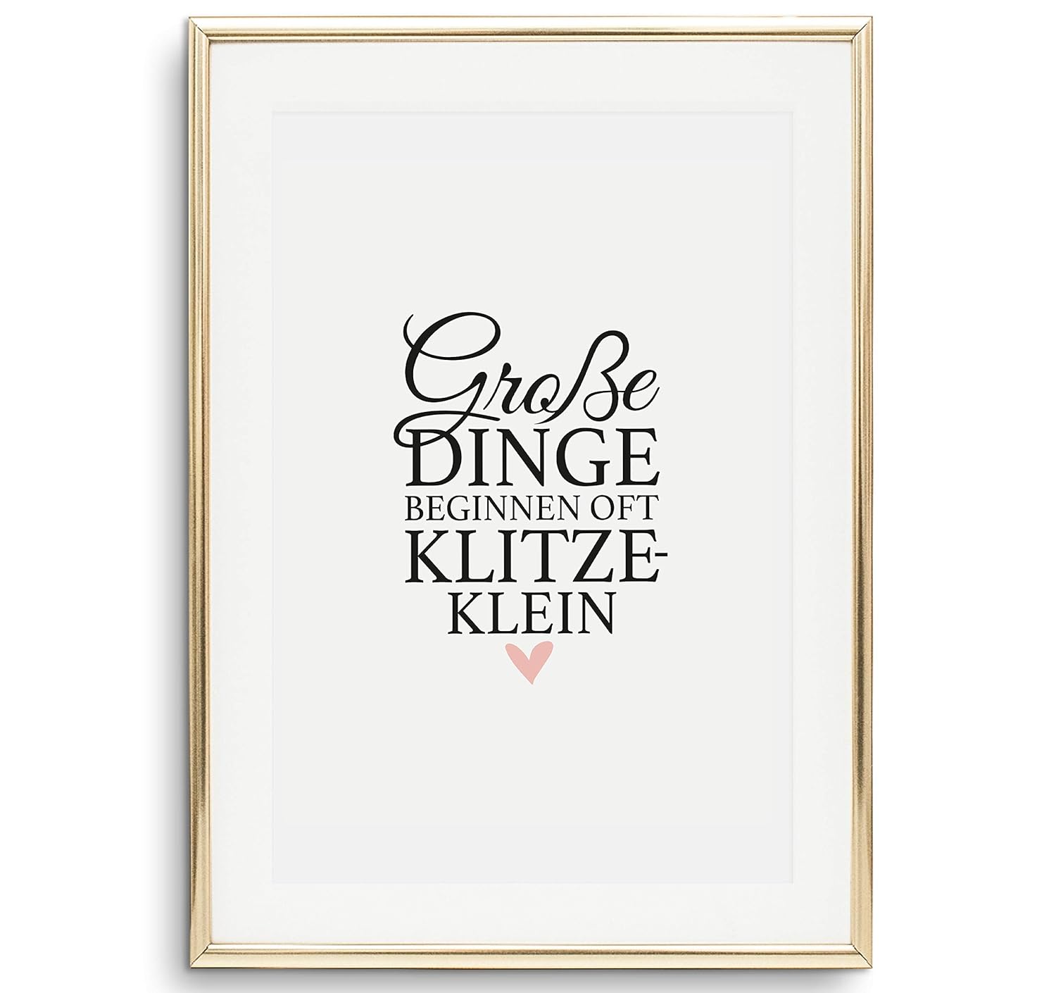 Groe Dinge Beginnen Oft Klitzeklein