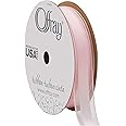 Amazon.com: Offray 5/8" Wide Garbo Craft Ribbon, 3 Yards, Powder Pink