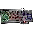 Amazon.com: Rii Wired Gaming Keyboard and Mouse Combo,Mechanical Feel ...