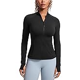 CRZ YOGA Butterluxe Womens Cropped Slim Fit Workout Jacket Weightless ...