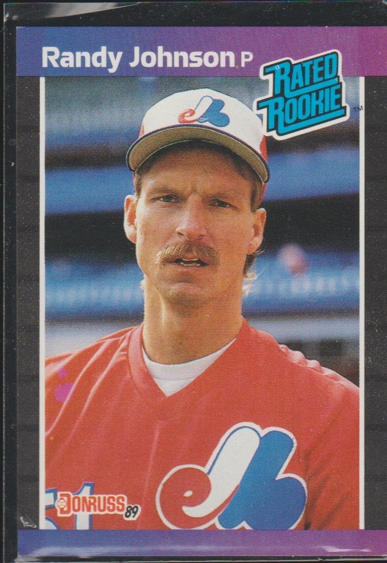 1988 Donruss Randy Johnson Expos Rated Rookie Baseball Card #42 at ...