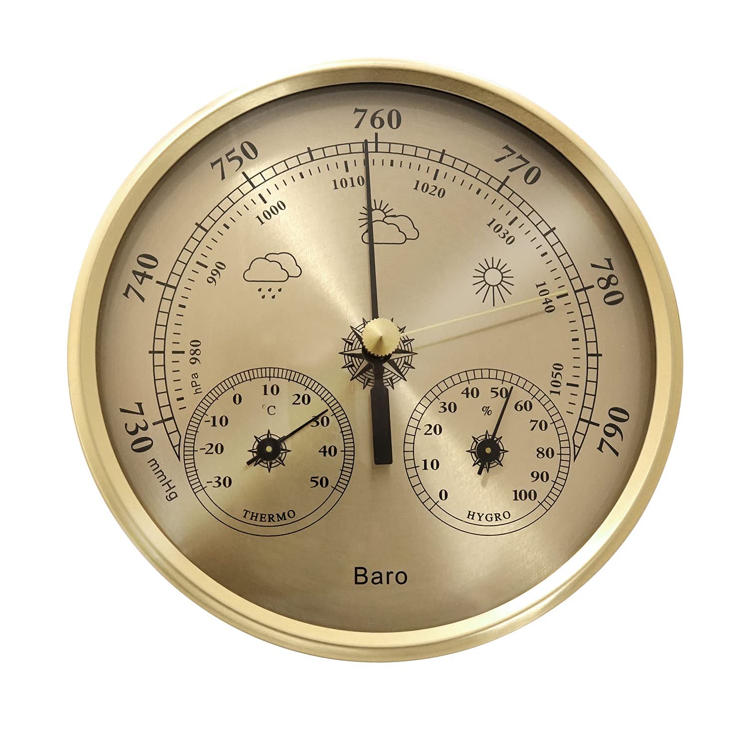 Mua Barometer Thermometer Hygrometer Weather Station Pressure Gauge ...
