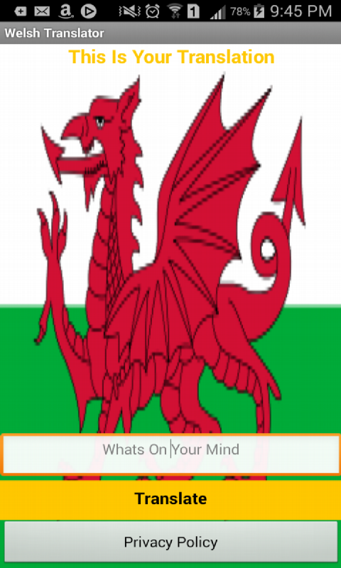 Welsh Translator:Amazon.co.uk:Appstore for Android