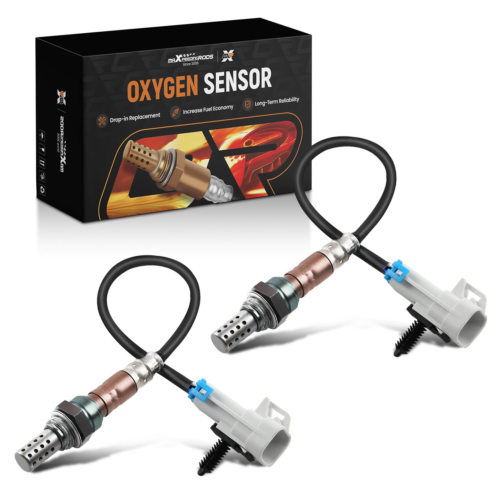 maXpeedingrods 2Pcs Oxygen O2 Sensor 234-4668 Air Fuel Ratio for Chevy Avalanche Corvette ...