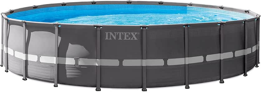 Amazon.com: Intex 20' x 52" Round Above-Ground Durable Ultra Frame Pool ...