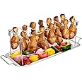 Amazon.com : G.a HOMEFAVOR 14-Slot Chicken Leg Rack for Grill & Wings ...