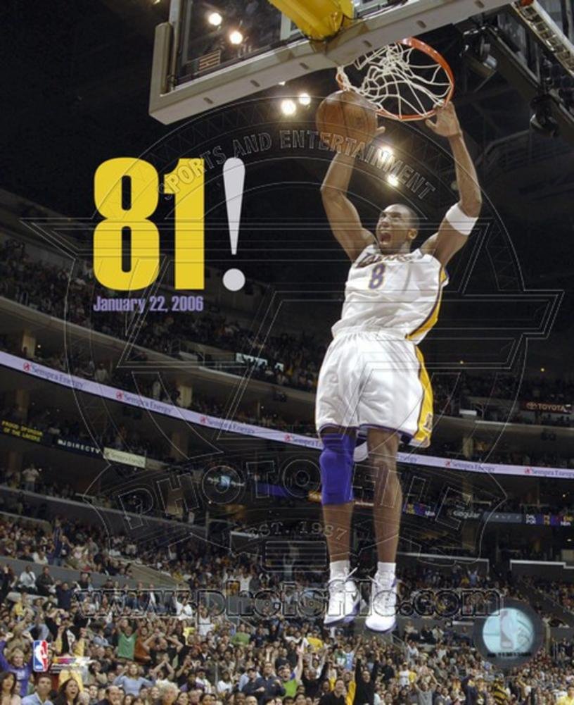 (1/22/06) Game Point 81 Lakers - Bryant Kobe Photo 10in x 8 Photos best ...