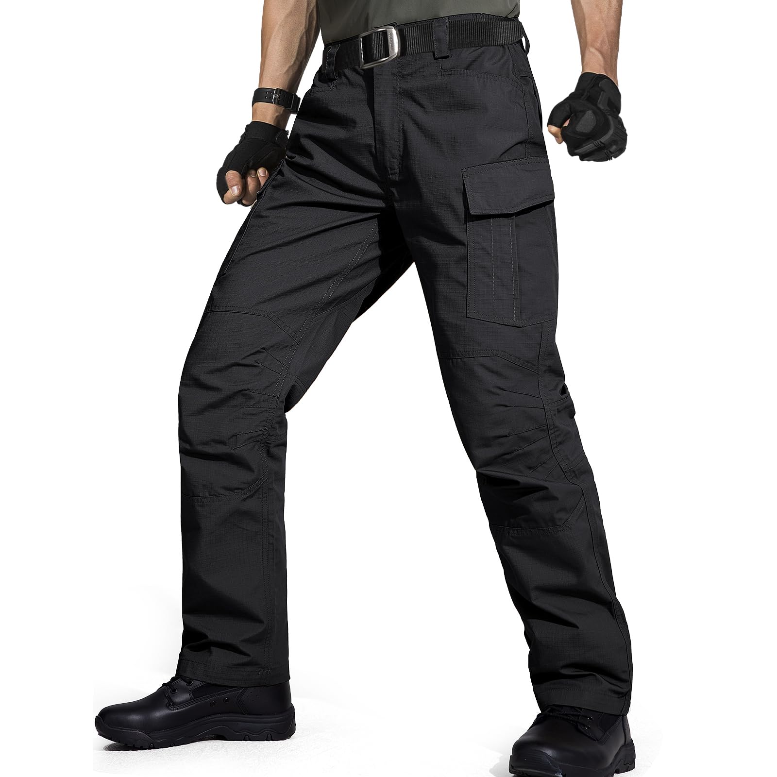 FREE SOLDIER Men's Water Resistant Pants Relaxed Fit Tactical Cargo ...