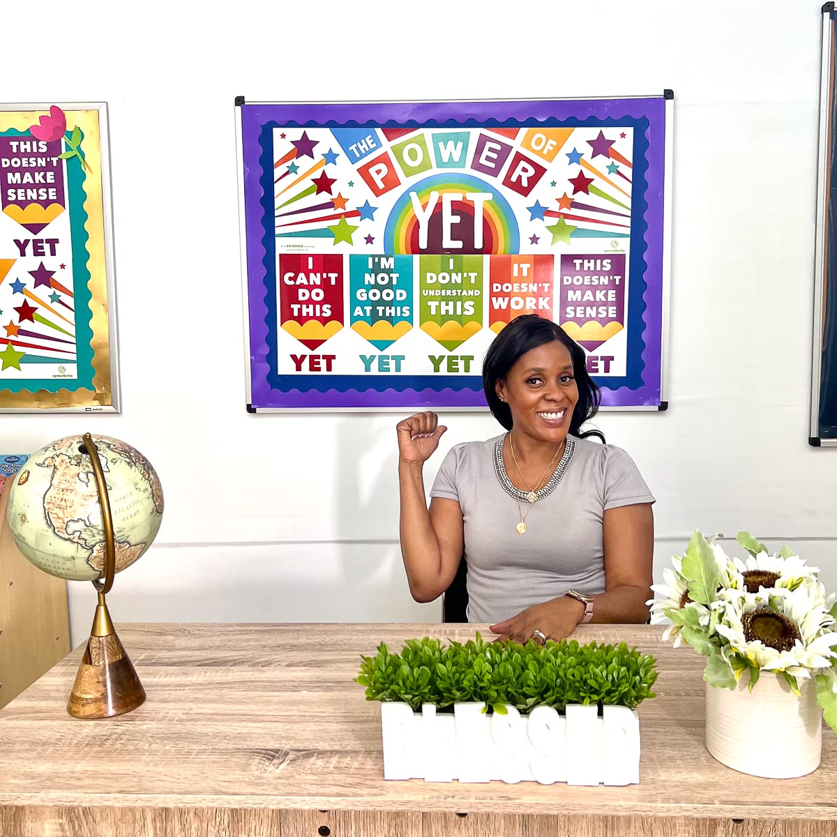 Mua Sproutbrite Growth Mindset Classroom Decorations - Banner Posters ...