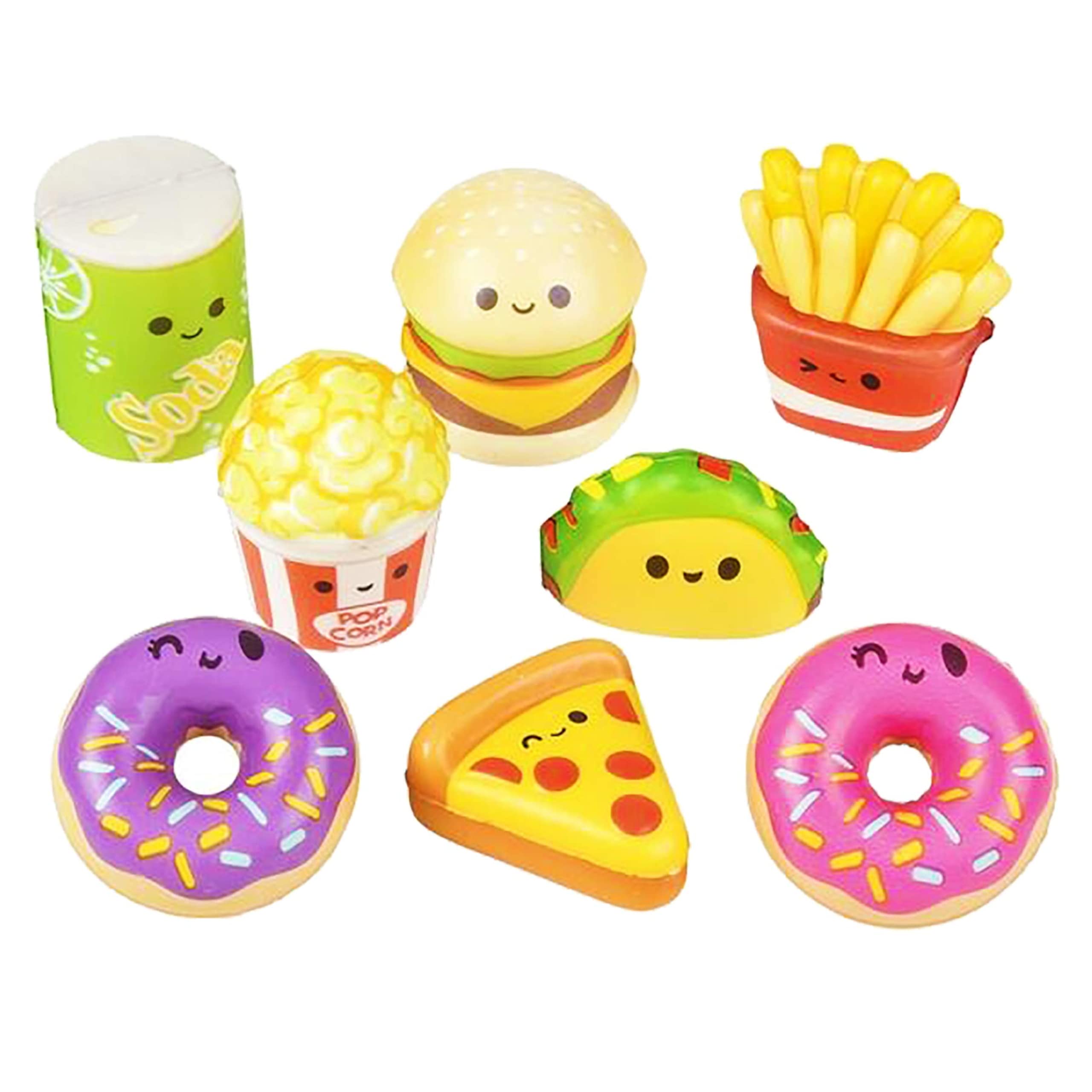 Mua 4E's Novelty 24 Pack Fast Food Squishy Toys for Kids Bulk - Slow ...